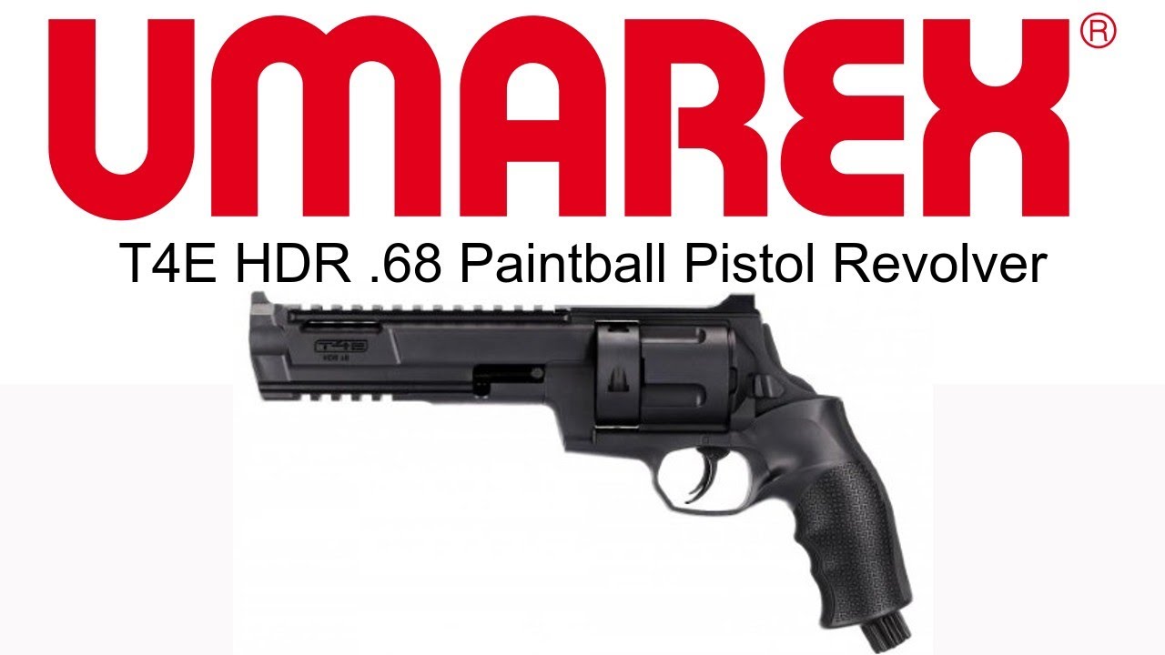 Umarex T4E HDR .68 Paintball Pistol Revolver - YouTube
