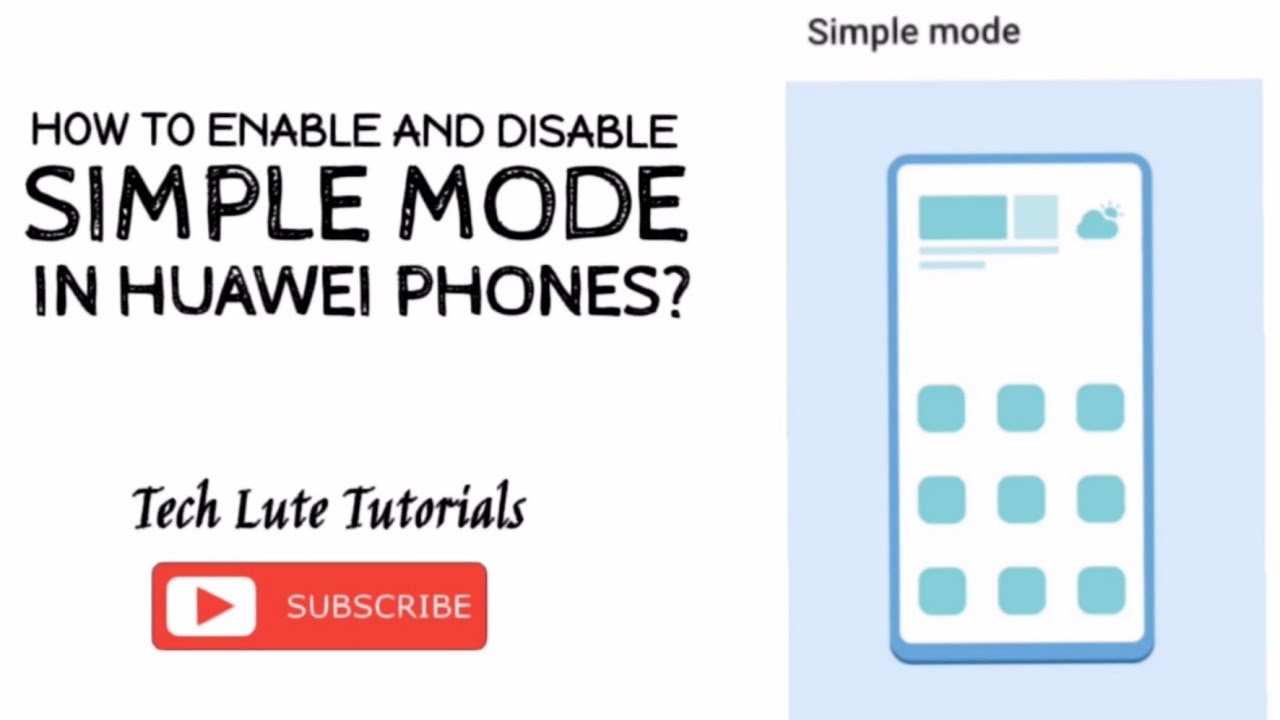 How to enable and disable SIMPLE Mode in HUAWEI Phones | LARGER TEXT ...