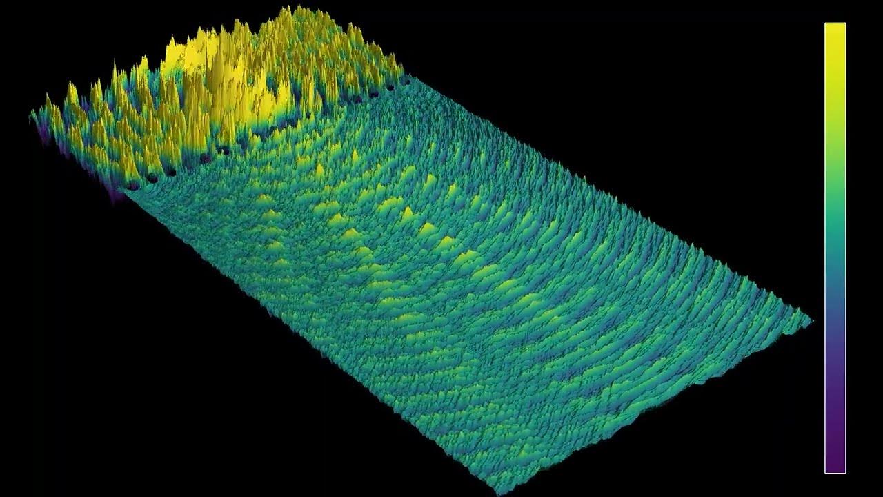 3D render of a diffraction grating - YouTube