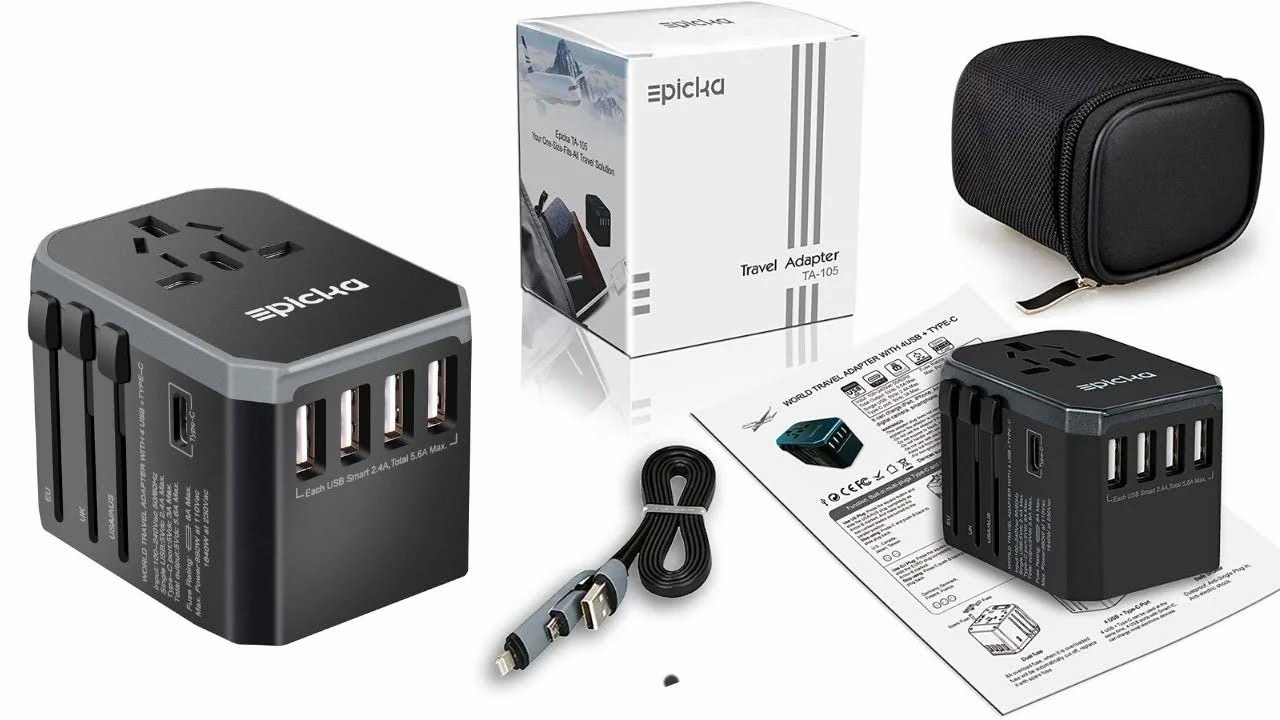 EPICKA TA 105 Universal Travel Adapter Unboxing & Hands On! - YouTube