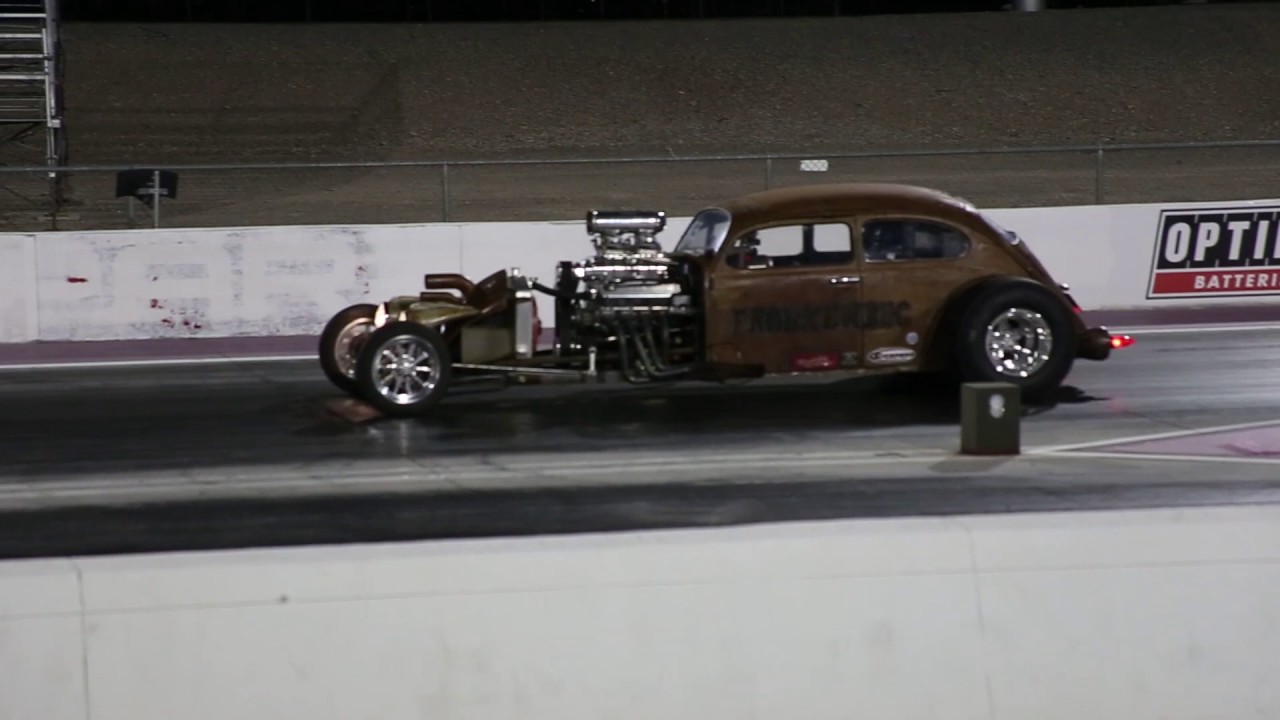 FRANKENBUG Races at Midnight Mayhem - YouTube