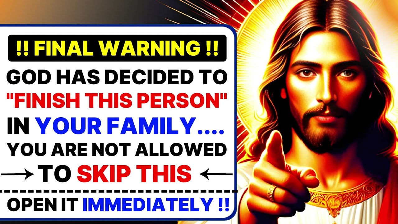 🛑 !! FINAL WARNING!!GOD HAS DECIDED TO "FINISH THIS PERSON" । OPEN IT ...