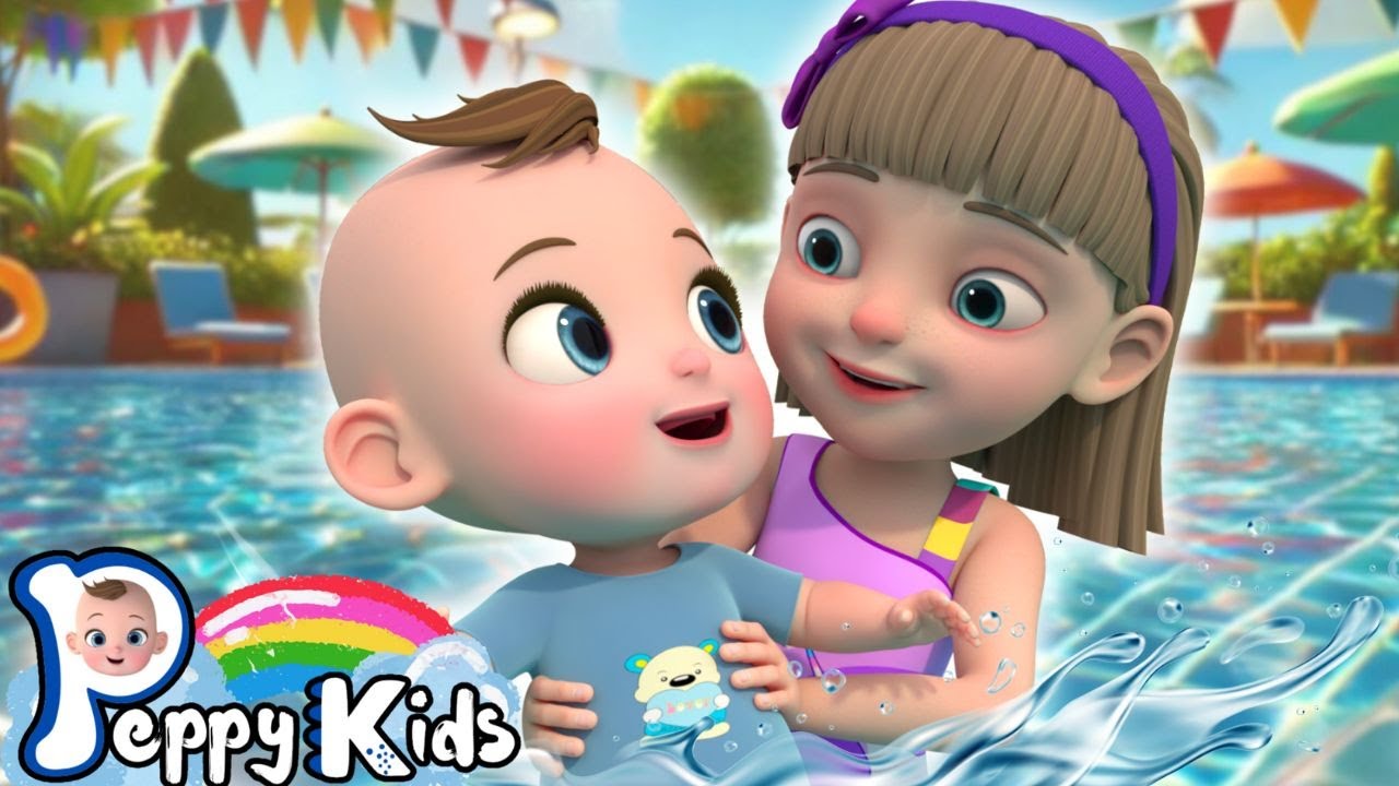 Little Baby Goes Swimming | Swimming Song - Nursery Rhymes & Kids Songs ...