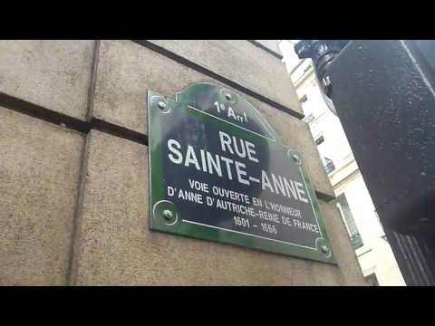 Rue Sainte-Anne - (quartier Opéra à Paris) - YouTube