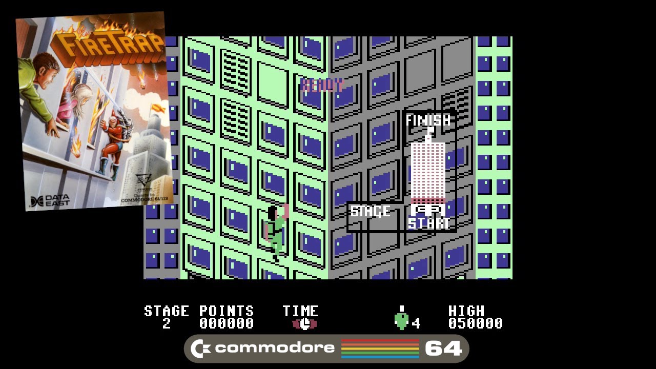 Commodore 64 Games 🕹️ - Firetrap - YouTube