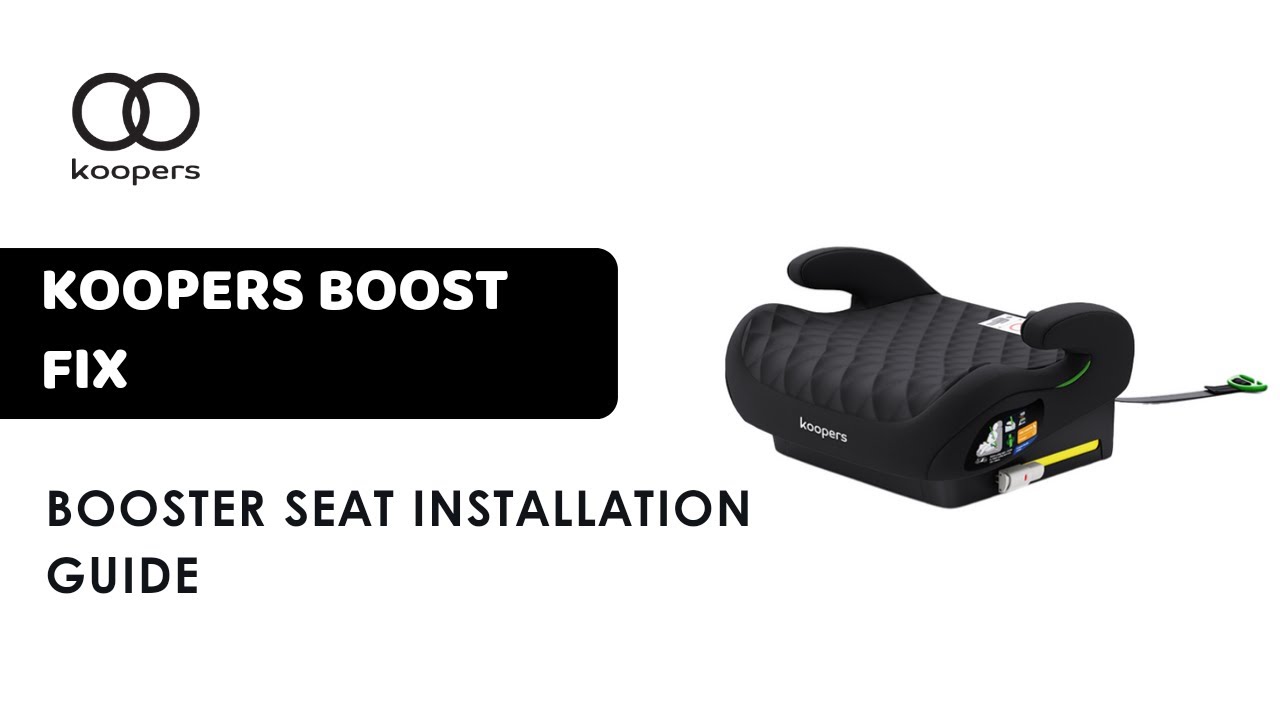 Koopers Boost Fix Installation (ISOFIX) - YouTube
