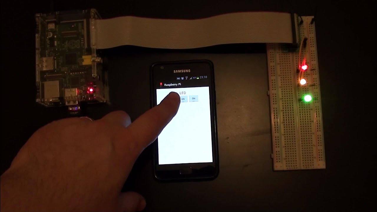 Controlling Raspberry Pi GPIO using Android Smartphone - YouTube