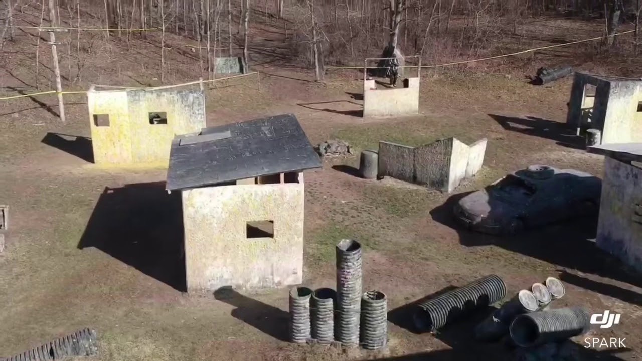 Urban field at Splat Tag paint ball Park in Hudson WI - YouTube