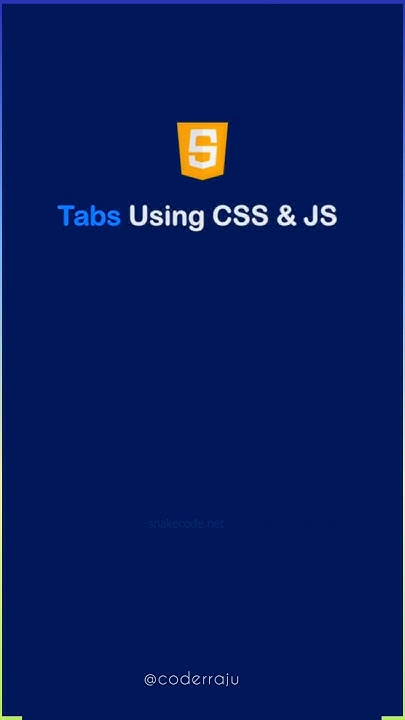Design Tab Using Css And Javascript 🚀 Htmlcssjs Reactjs Htmlcoding