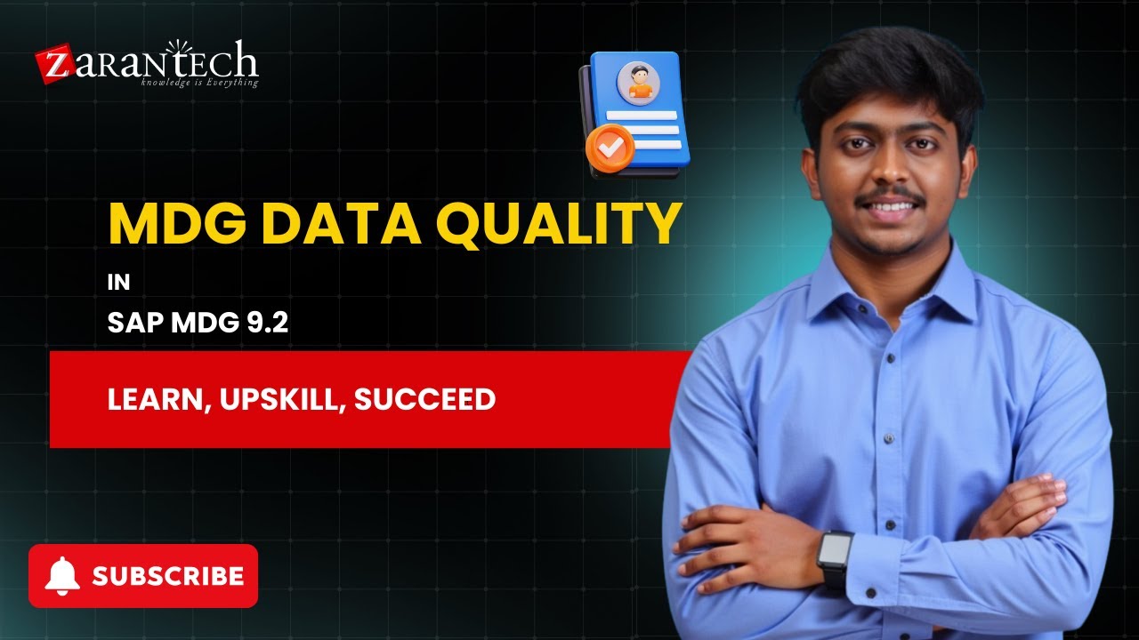 MDG Data Quality in SAP MDG 9.2 | ZaranTech - YouTube