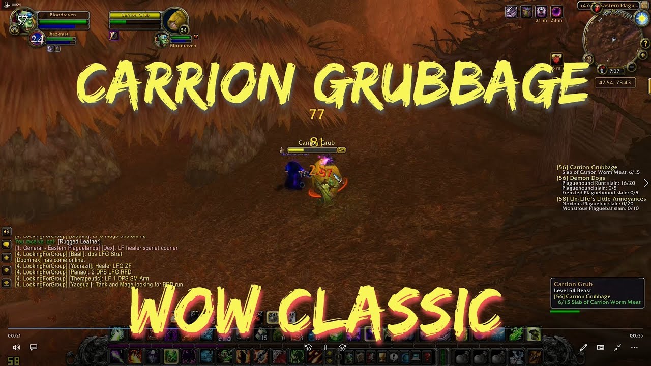 WoW Classic/Carrion Grubbage - YouTube