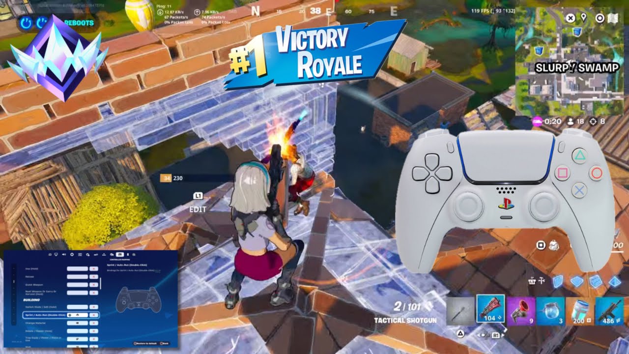 Fortnite PS5 Unreal Reloaded Gameplay + Best Controller Settings For ...