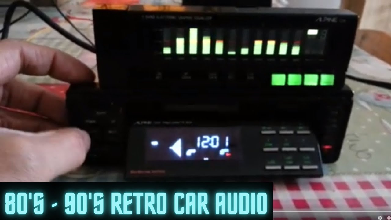 80's 90's Car Hi-fi, ALPINE 3339 Graphic Equaliser & ALPINE 7357F Man ...