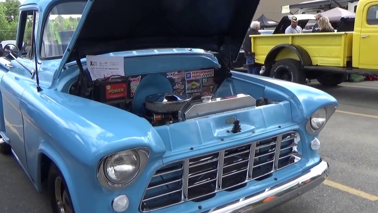 A 1956 Half Ton Baby Blue Chevrolet Truck - YouTube