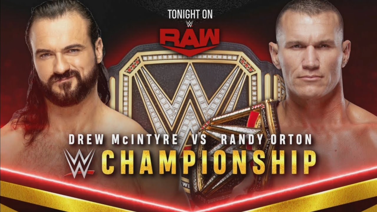 Lucha Completa: Randy Orton Vs Drew McIntyre Campeonato de WWE - WWE ...