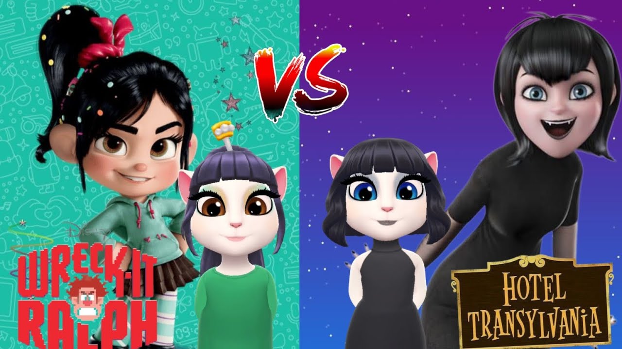 MY TALKING ANGELA 2 GAMEPLAY ||Vanellope Wreck it Ralph Vs Mavis Hotel ...