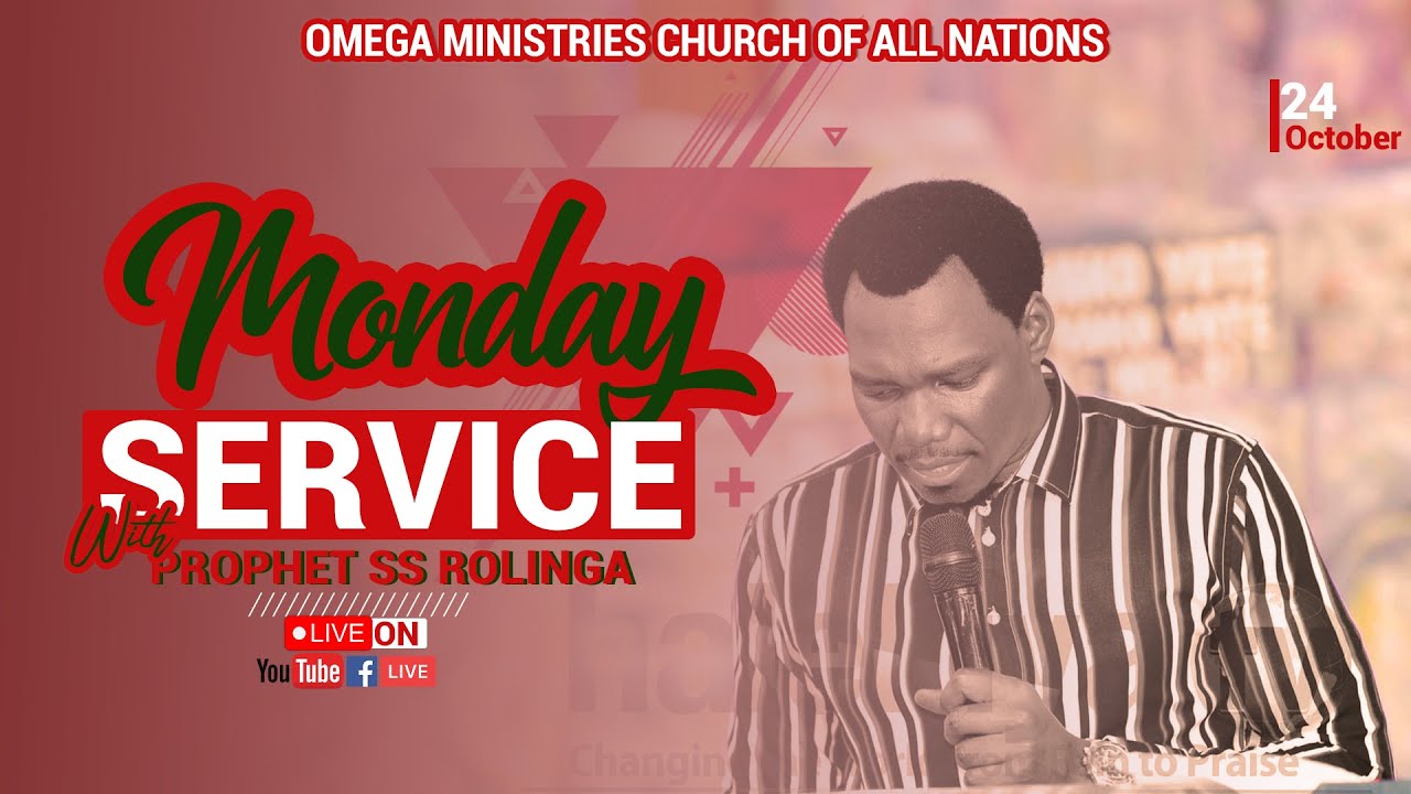 🔴#LIVE BROADCAST || Special MONDAY Service with Prophet SS ROLINGA (Oct ...