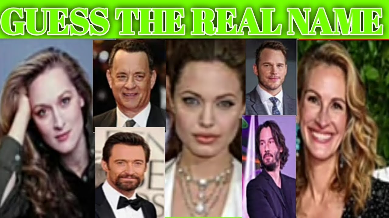 GUESS THE ACTOR'S REAL NAME | GUESS THE PUZZLE | RIDDLE | PAHELIYAN ...