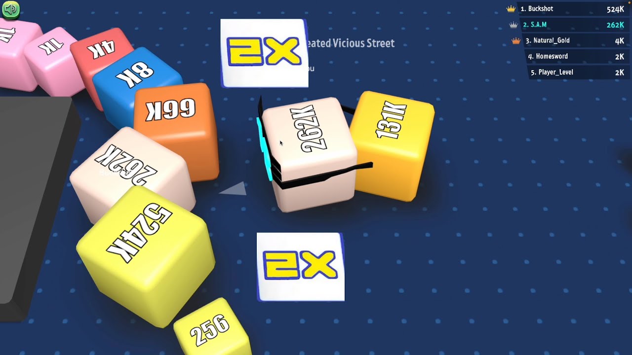 262k killed by 524k cubes 2048.io - YouTube