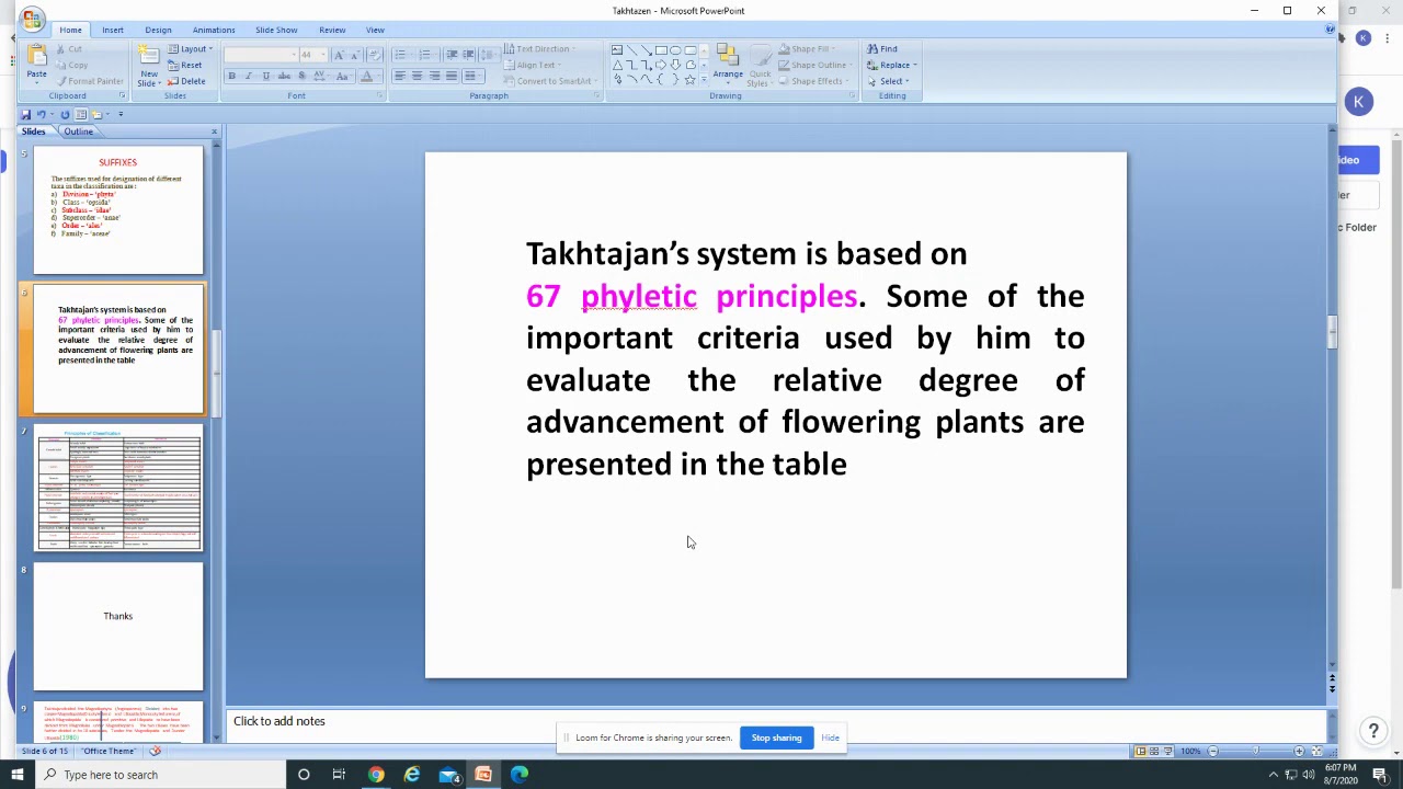 Takhtajan system of Plant Classification Part 1 - YouTube