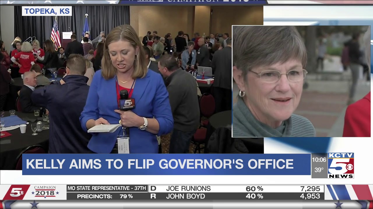 Democrat Kelly wins Kansas governor's race - YouTube