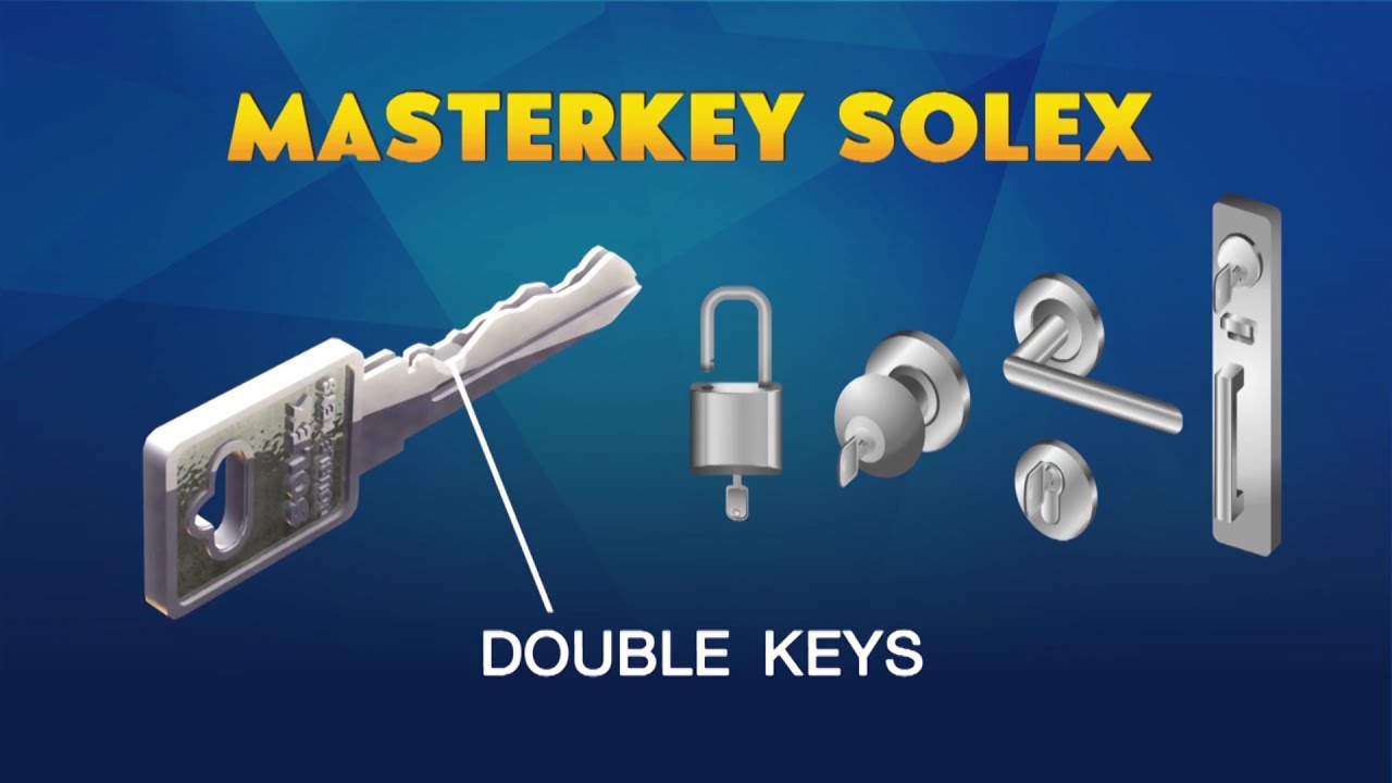 SOLEX!! Master key ดอกเดียวบอกลาทั้งพวง!! ระบบกุญแจแบบ 2 ร่อง - YouTube