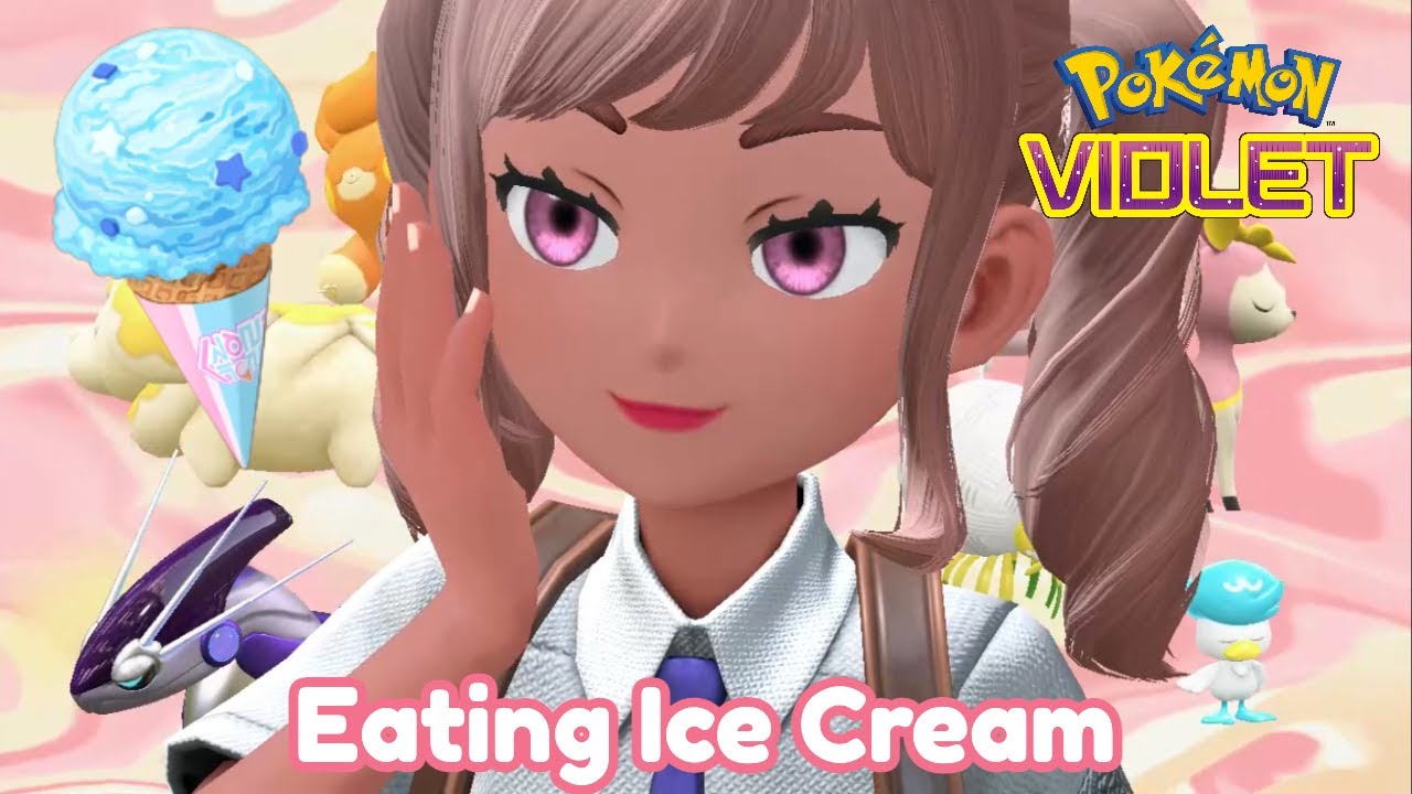 Eating Ice Cream with my Pokemon! | Pokemon Scarlet Violet - YouTube