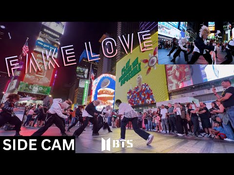 [SIDE CAM KPOP IN PUBLIC TIMES SQUARE | ONE TAKE] BTS (방탄소년단) - ‘Fake Love’ | Dance Cover by GRL1S