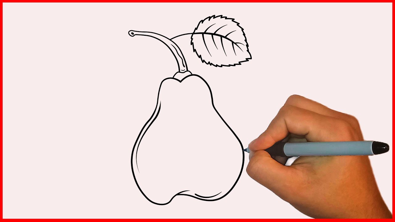 COMO DIBUJAR UNA PERA 🍐 PASO A PASO FACIL - YouTube