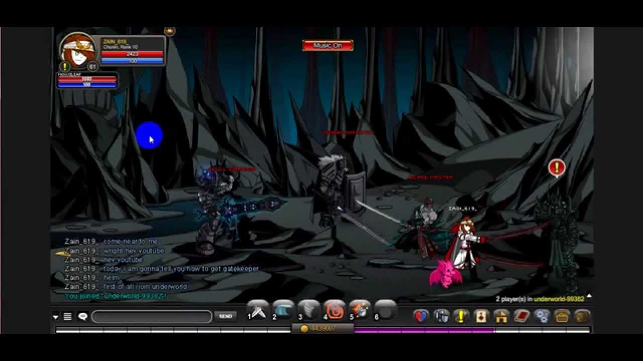 aqw how to get GATEKEEPER SKULL OF VOKUN with zain_619_ and Mouseleaf ...