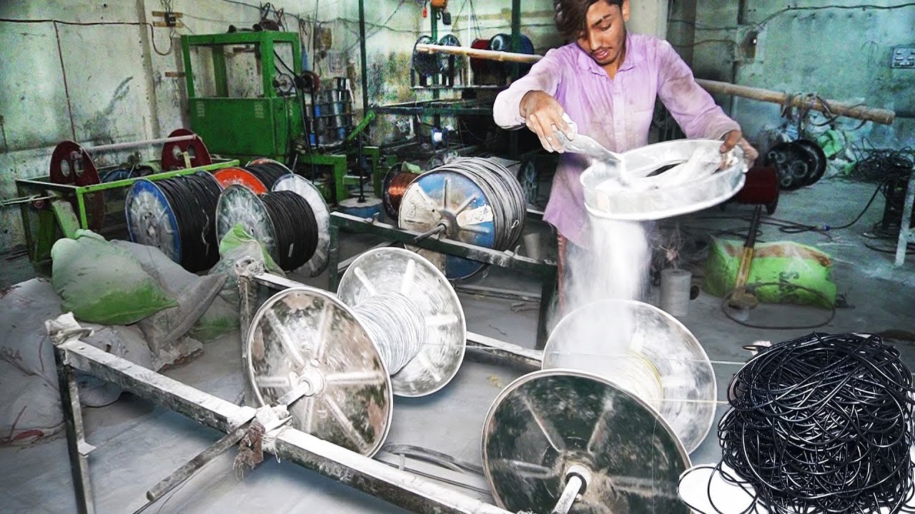 How an Electric Wire Manufacturing Process - YouTube