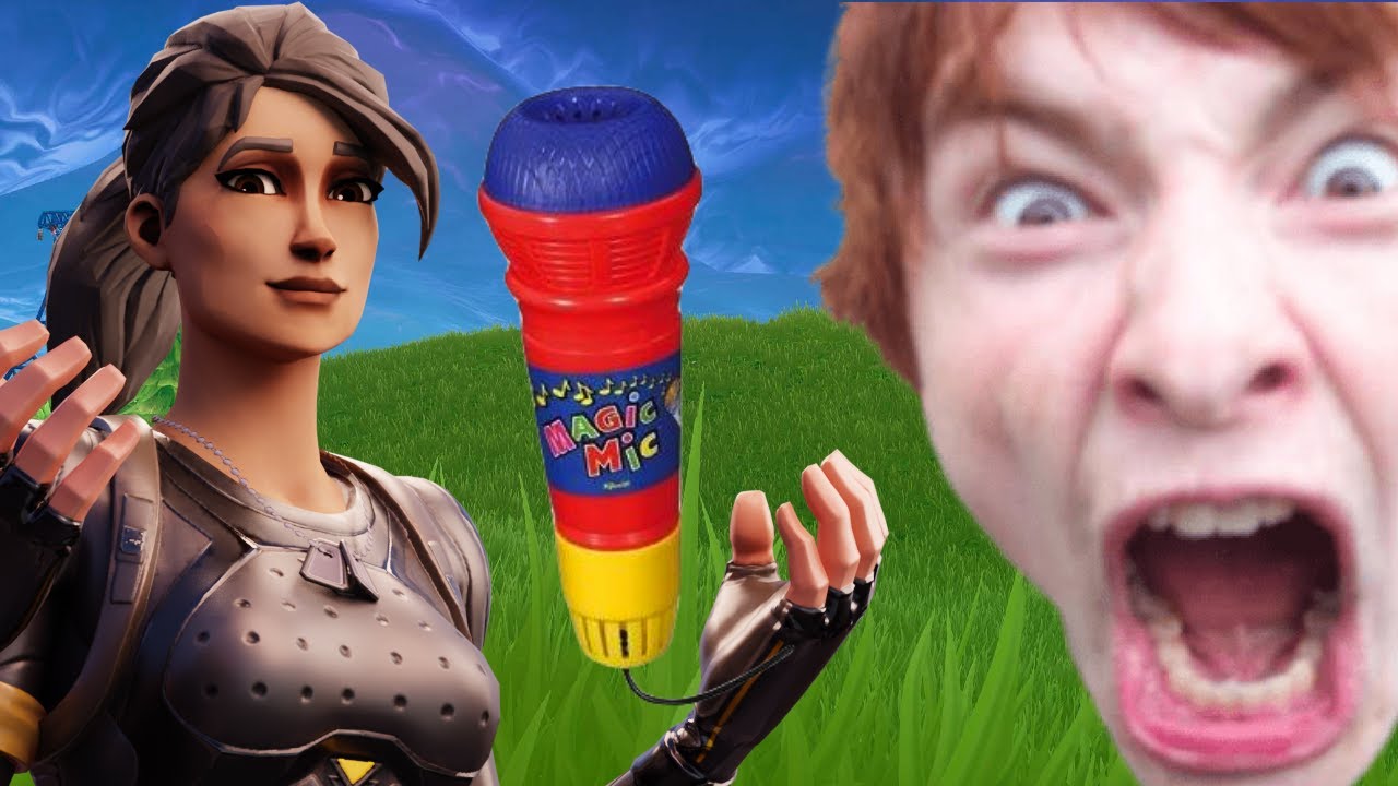 Trolling Fortnite Kids With Terrible Mic - YouTube