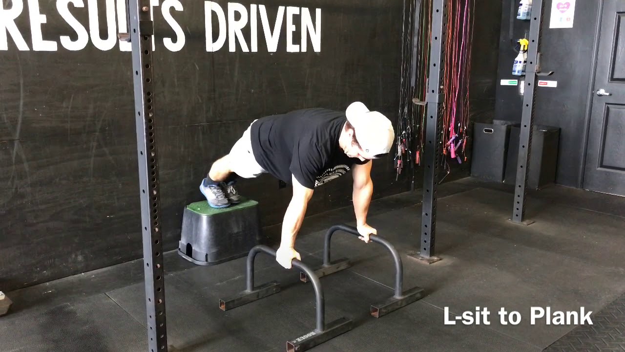 L-sit to Plank (Health Track) - YouTube