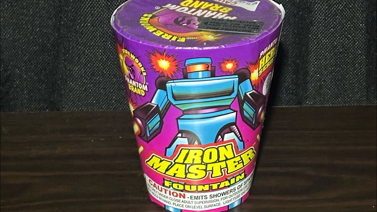 Phantom Fireworks Iron Master Hero Series - YouTube