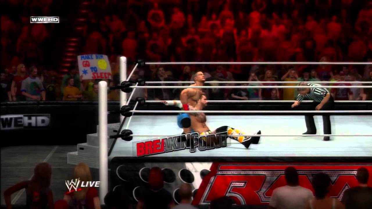 WWE 12 Inside the Ring - CM Punk vs John Cena - FULL CHAMPIONSHIP MATCH ...