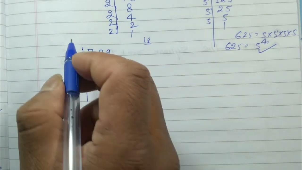 Express each of the following numbers in Exponential form - YouTube