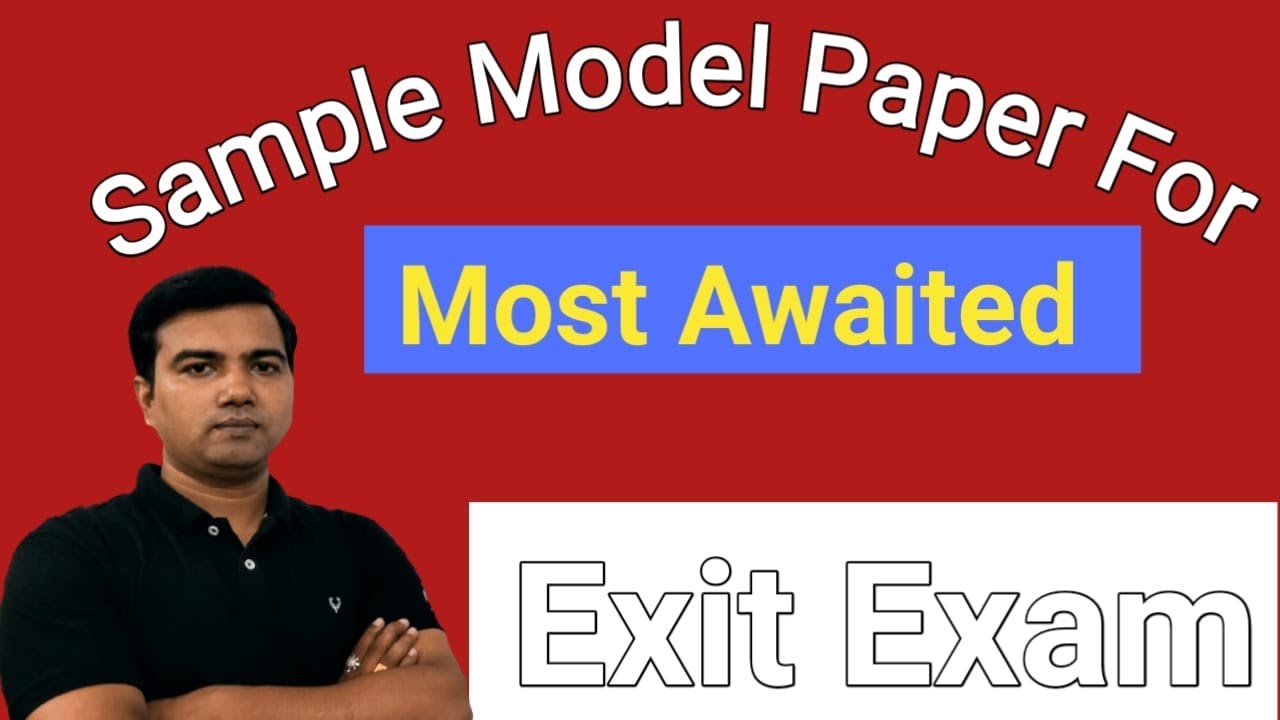 Sample Model Paper for Exit Exam - YouTube