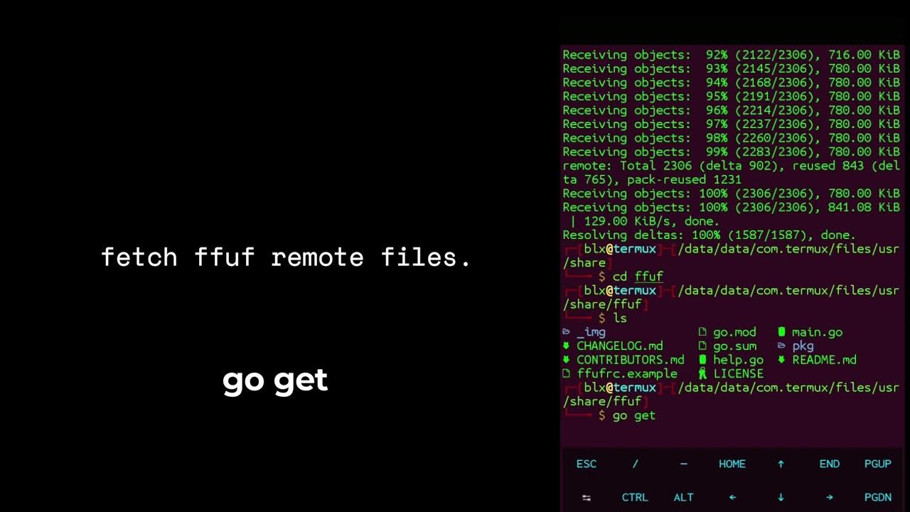Install FFuF: Fast Web Fuzzer on Termux. - YouTube