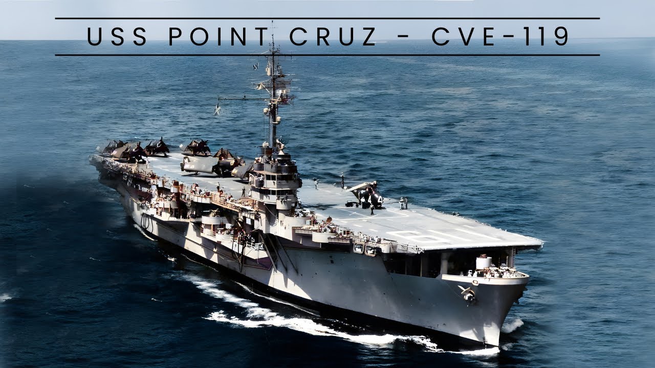 USS Point Cruz CVE-119 (Escort Carrier) - YouTube