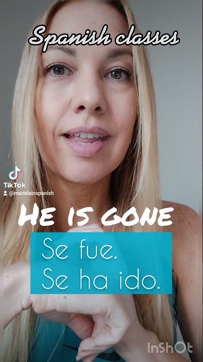 It's gone In SPANISH. Common expressions in English and their use in ...