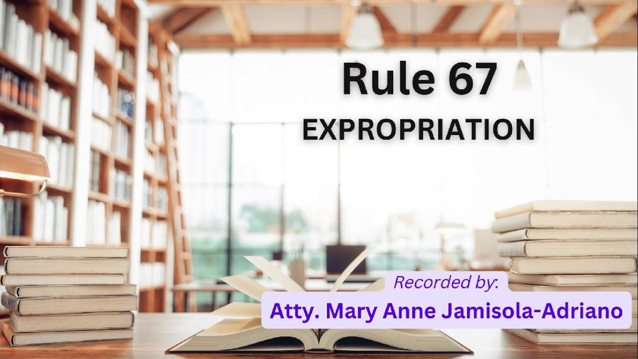 [Audio Rules of Court] Rule 67 - Expropriation - YouTube