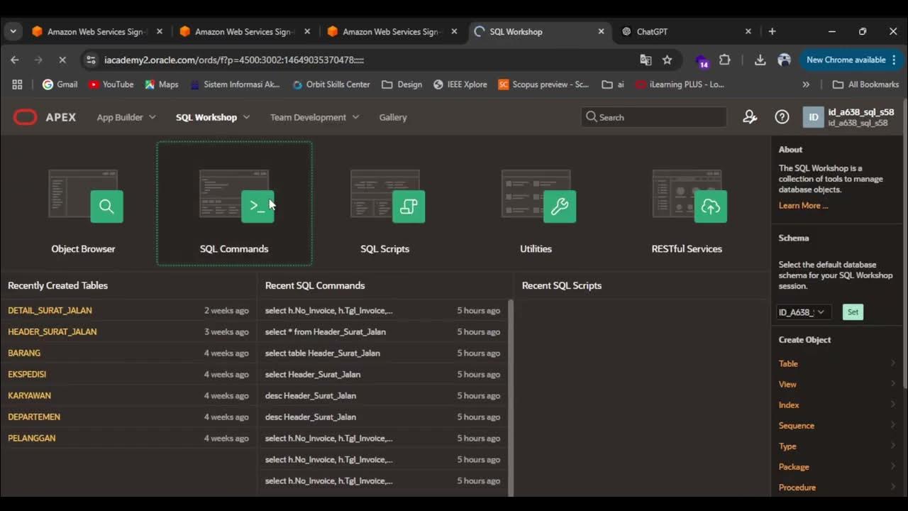 JOIN SQL Dengan Menggunakan APEX ORACLE - YouTube