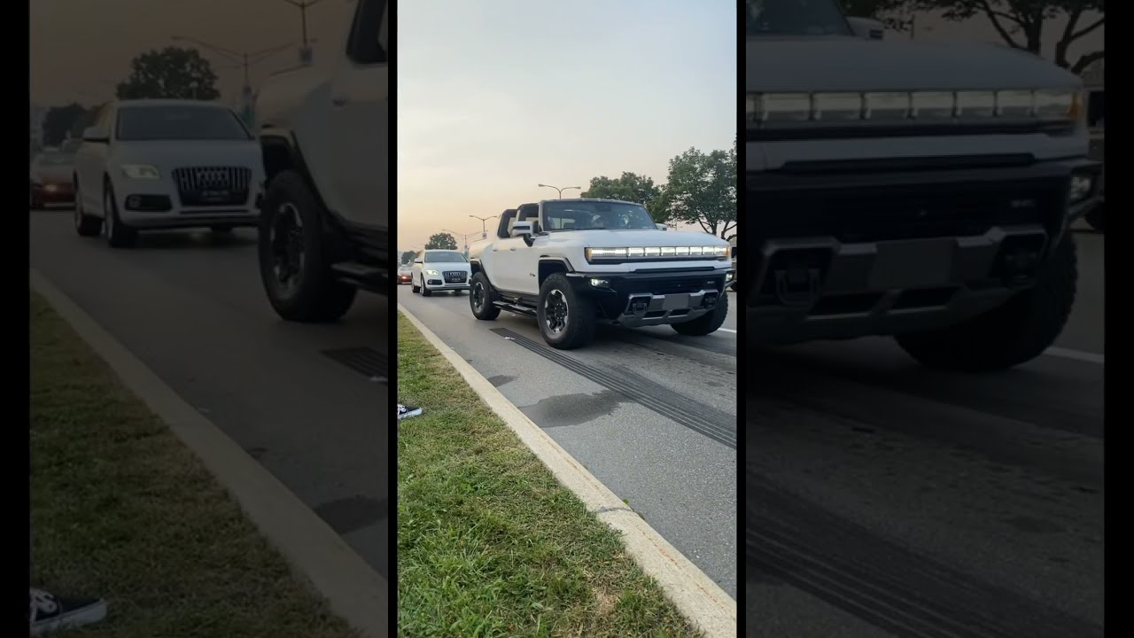 HUMMER EV CRAB WALKING IN THE STREETS!!! 😱 - YouTube