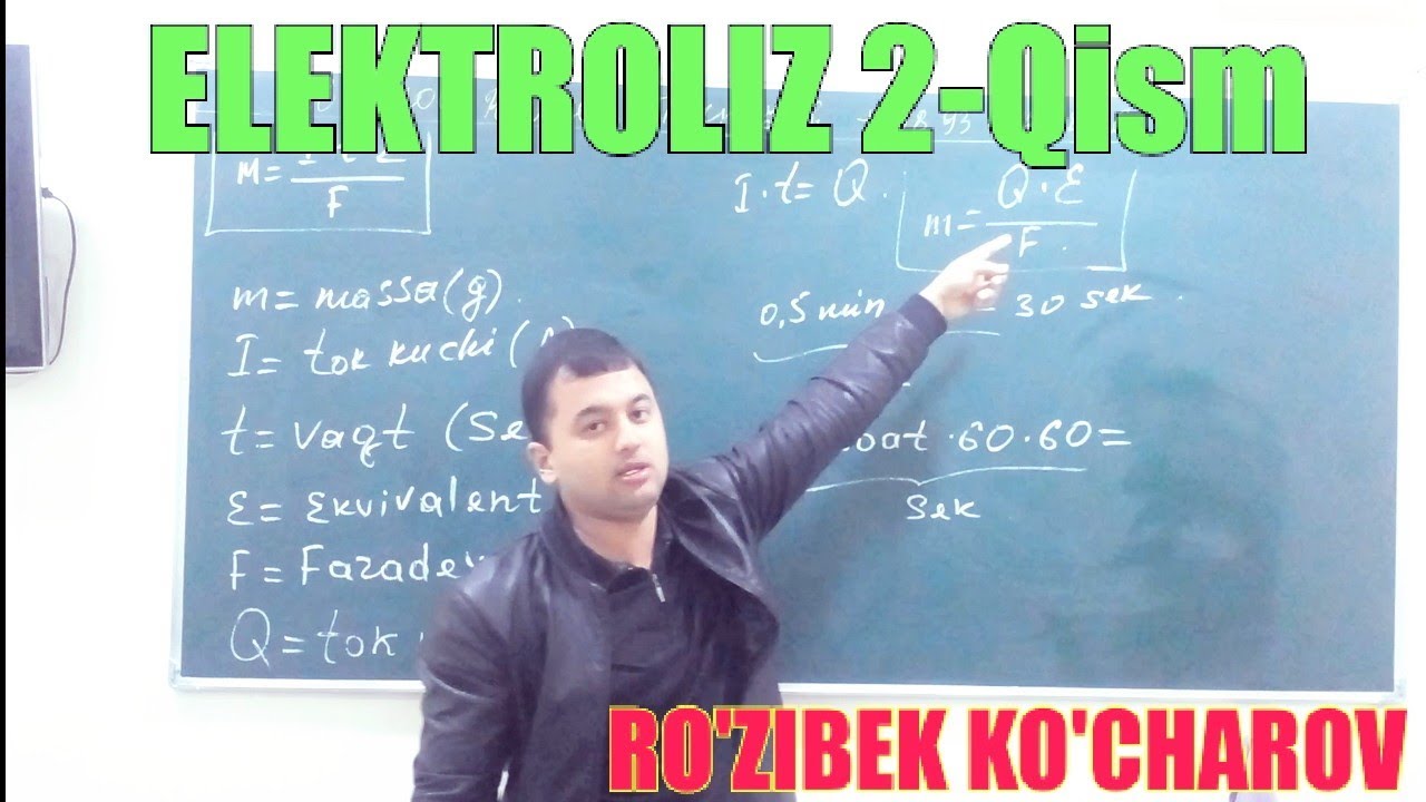 Elektroliz-2 Faradey qonunlari | Электролиз Законы Фарадея ...