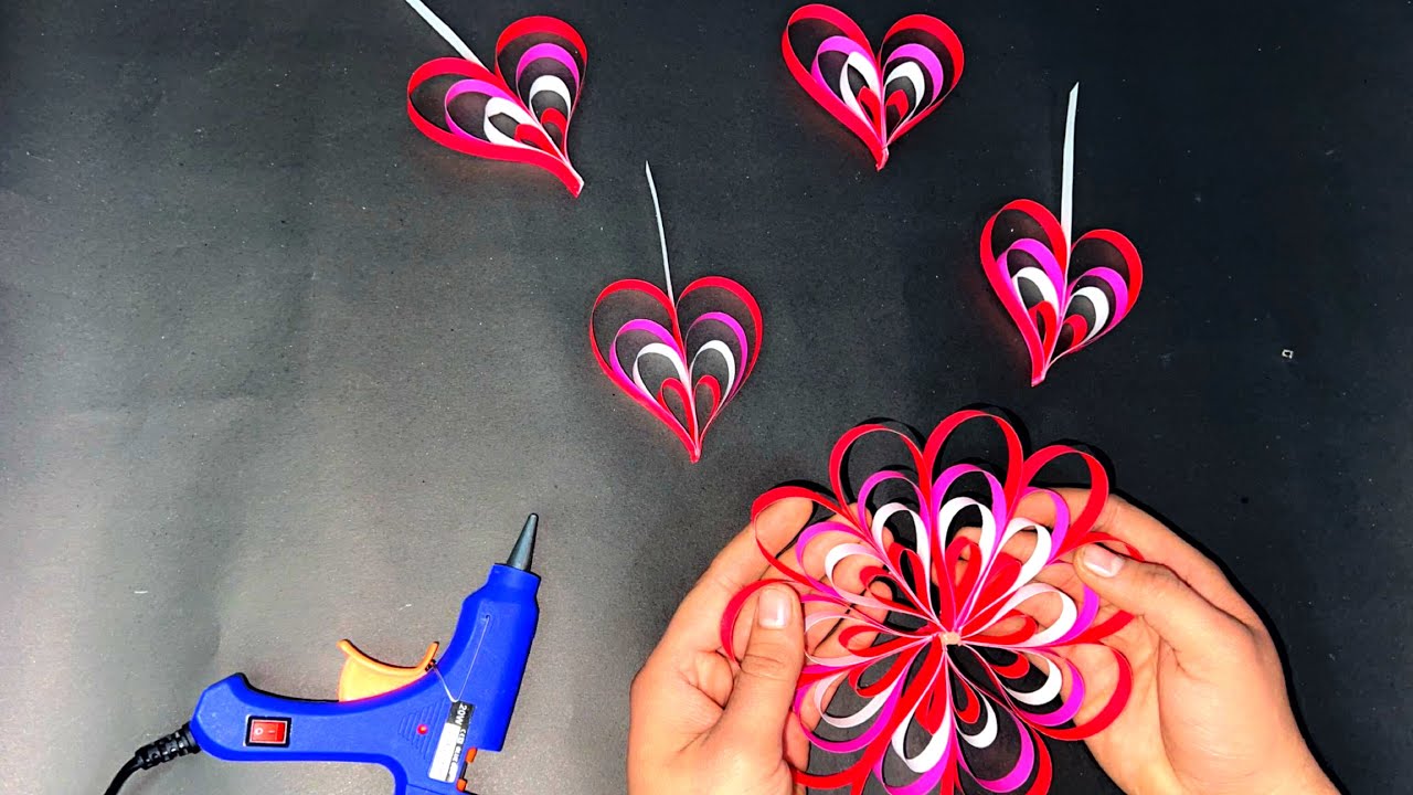 DIY Heart Valentine's Day Decorations 💕 Beautiful Paper Decorations ...