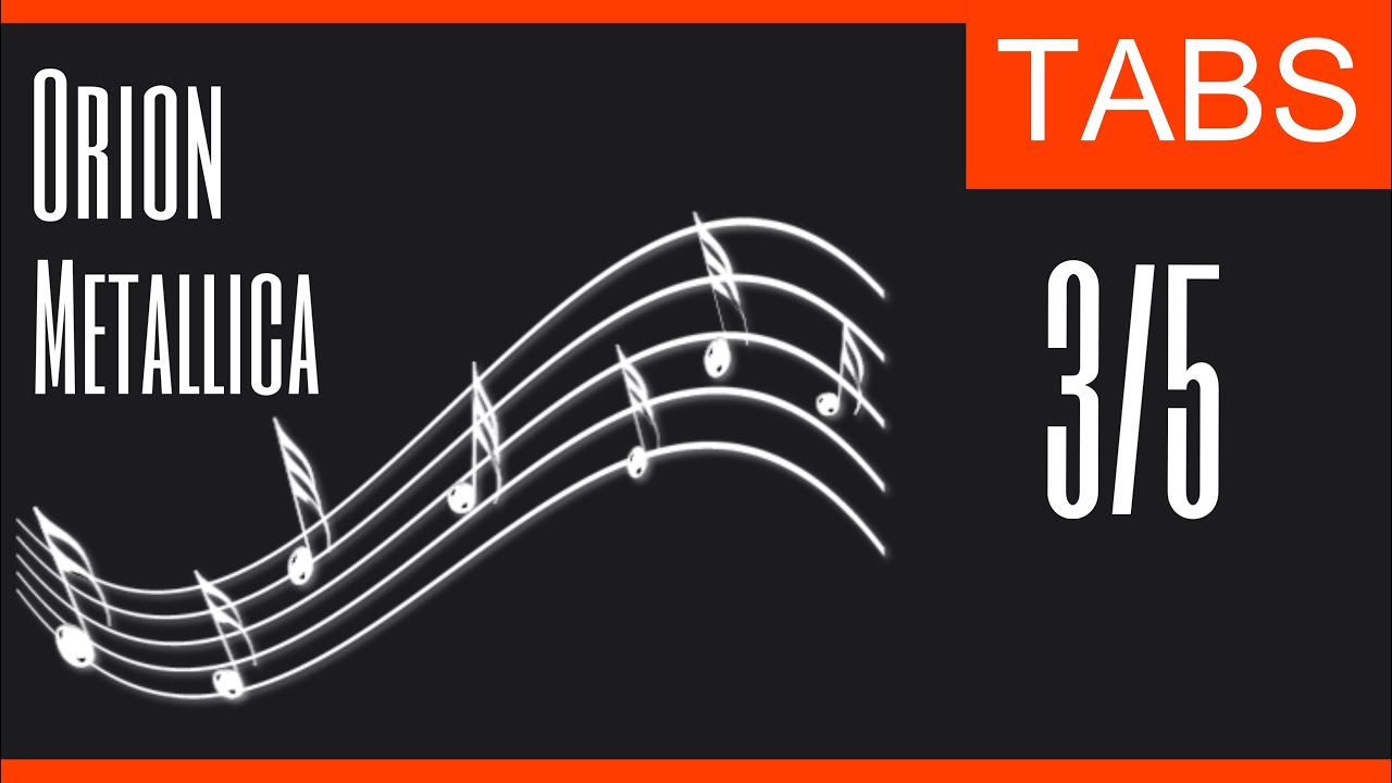 Orion Metallica Guitar Tabs - YouTube