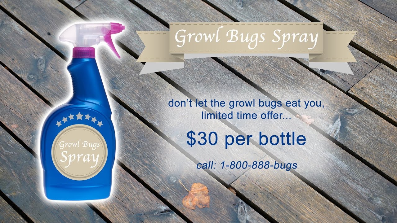 "Growl Bugs Spray" Commercial - Group 1 - YouTube