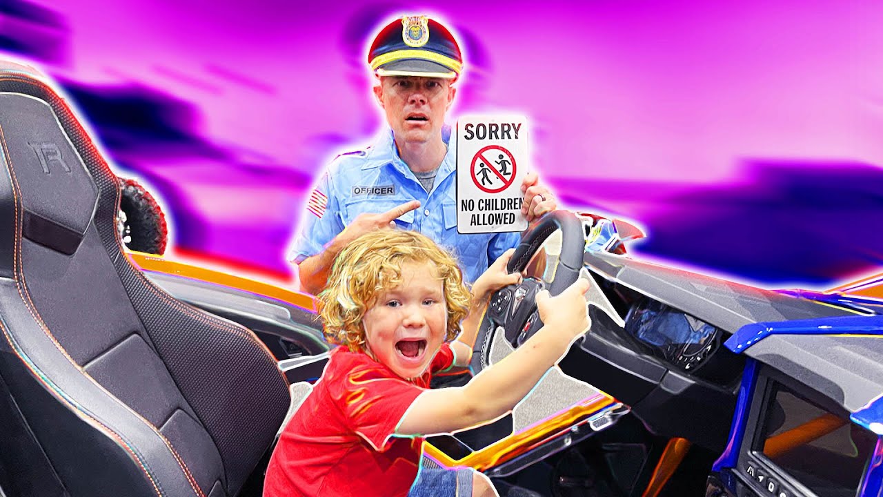 Kids Car Show Take Over: Watch Out for the Police Man! | Funny Kids ...