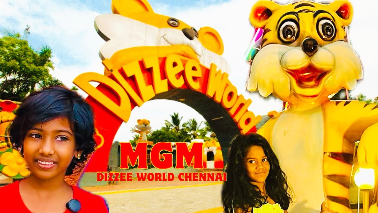 🎢 Fun Day at MGM Dizzee World Chennai 🌊 Amusement Park - Through Kids ...