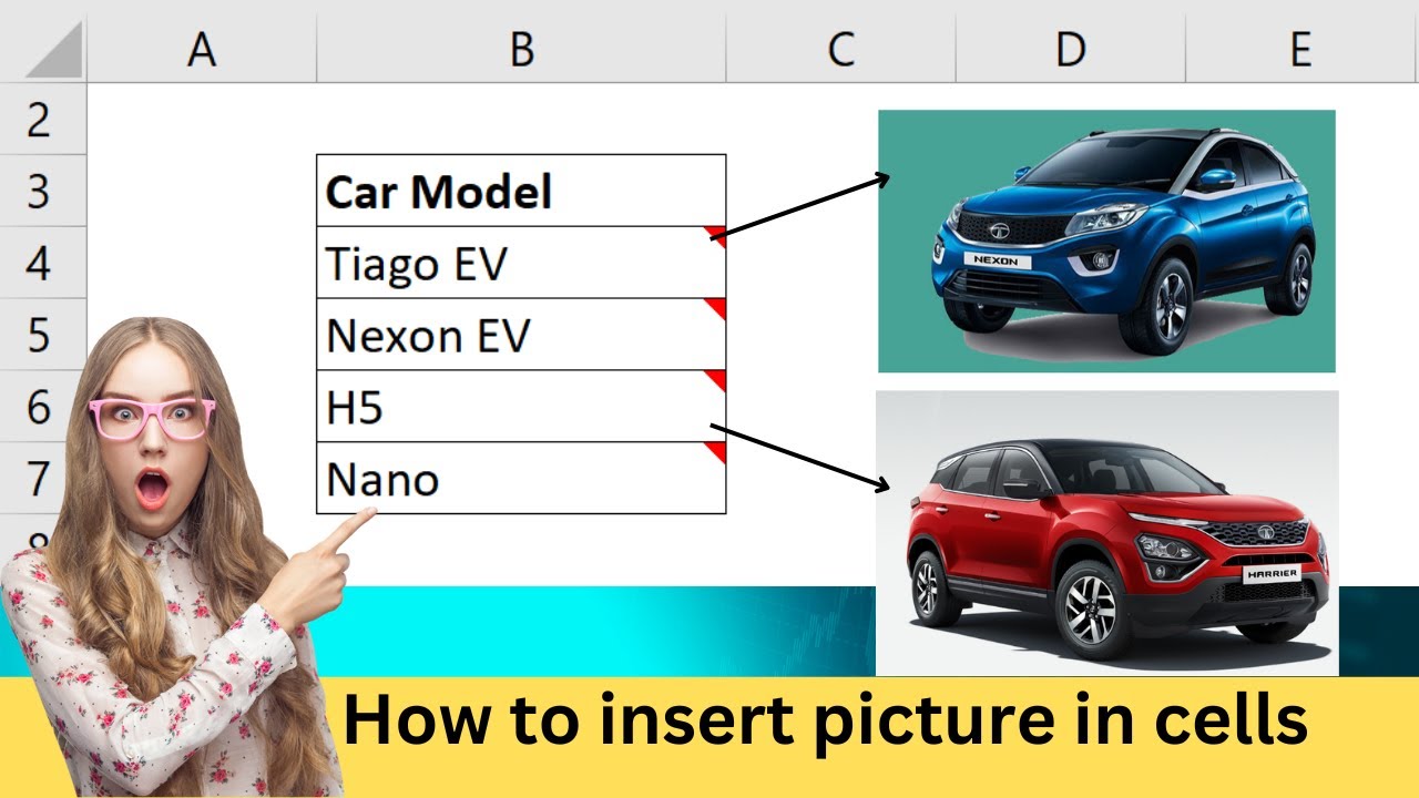 How to insert pictures in excel cells one by one easy method to ...